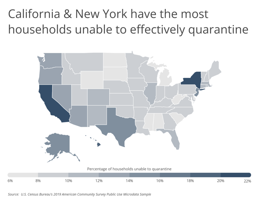 U.S. Cities Where Residents Are Unable to Quarantine - Smartest Dollar